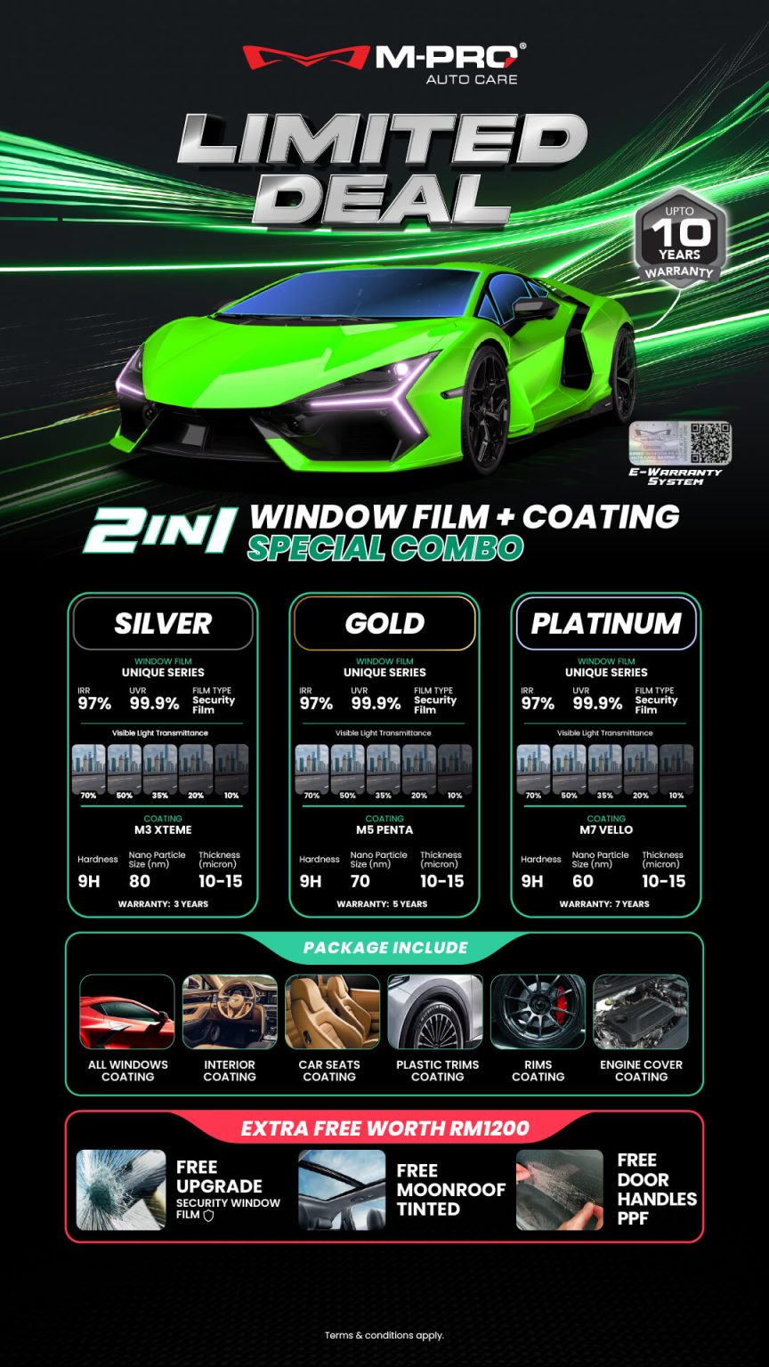 2 In 1 Combo - Tinting & Coating - M Pro Auto Care